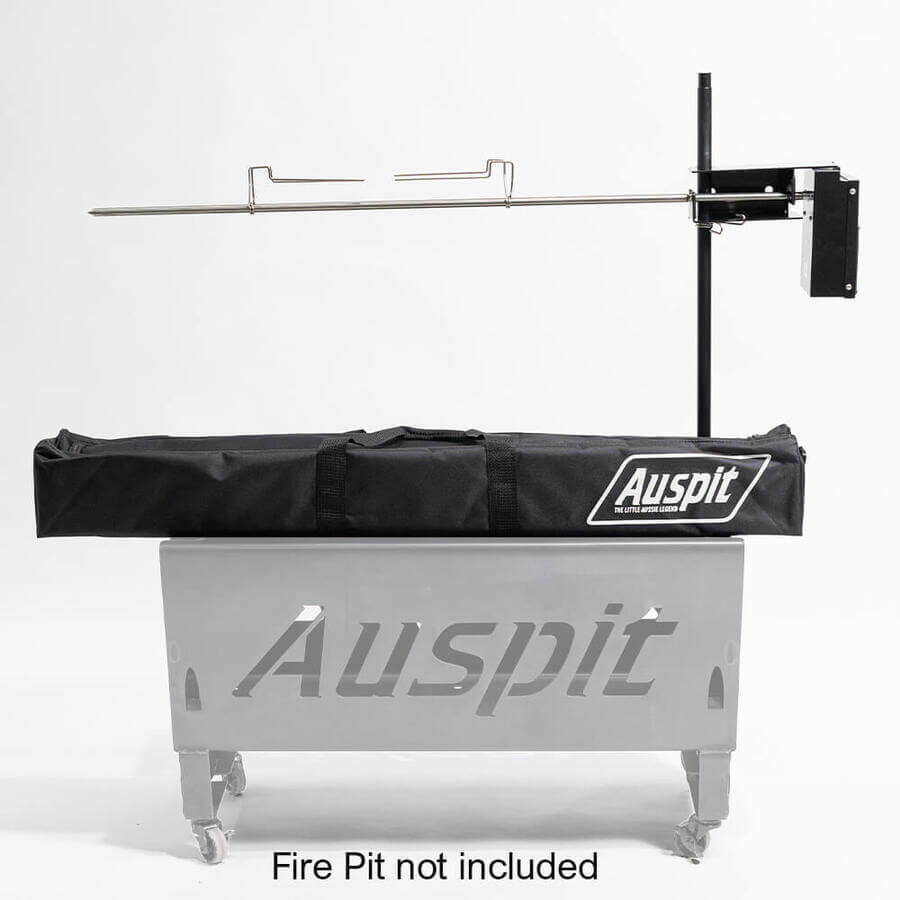 Auspit Compact Portable Camping Spit Rotisserie Package - Original ...