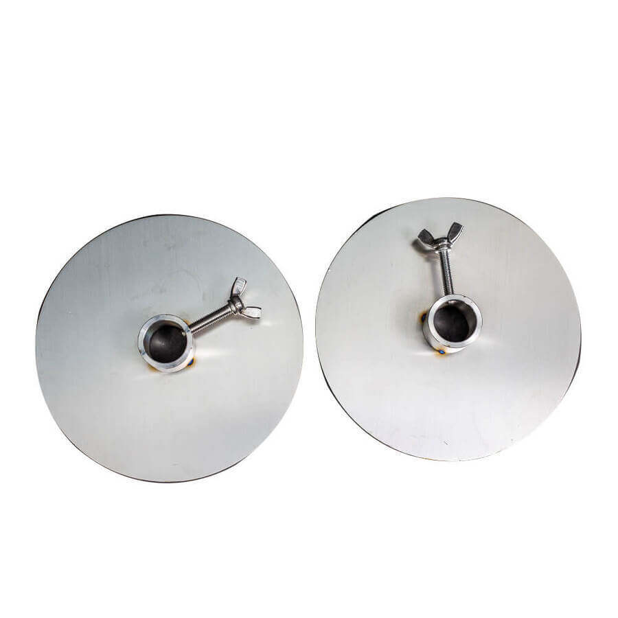 2x Souvlaki S/S Gyros Disk: 3mm Thick-22mm Round - Flaming Coals - Spit ...