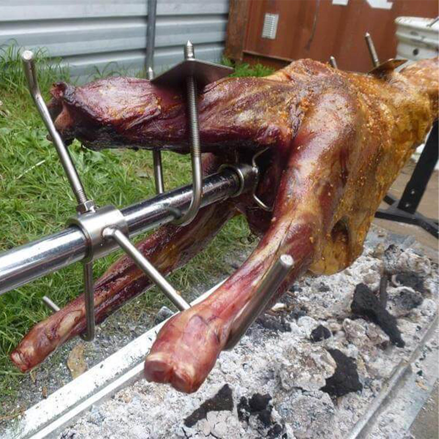 Spit Roast Collar Leg Brace - Stainless Steel - 22mm round x 2 - Spit ...