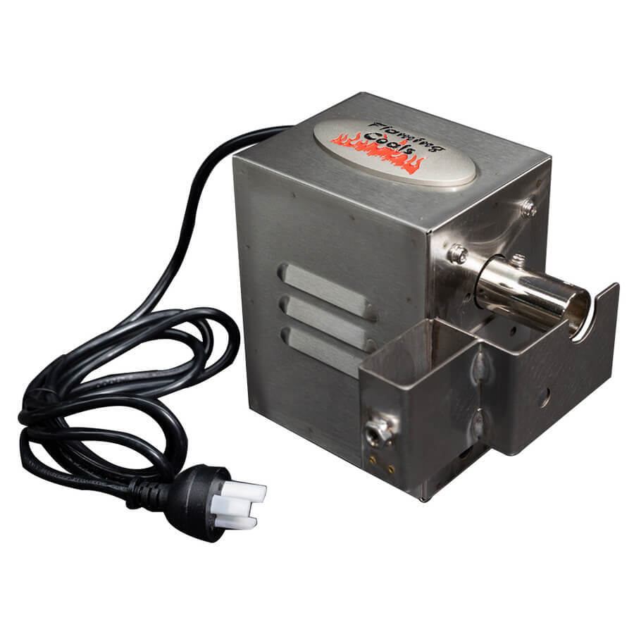 Stainless Steel 30kg Motor Side Mount - Flaming Coals - Spit Roasters ...