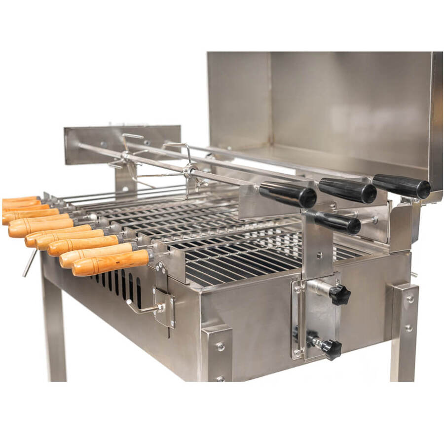Hooded Cyprus Spit | Stainless Steel - Spit Roasters Australia