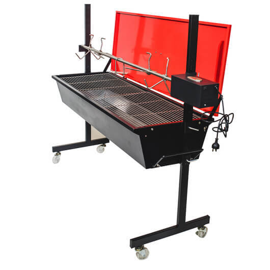 Warrior Pig Spit Roaster - 60kg Capacity | Flaming Coals - Spit ...