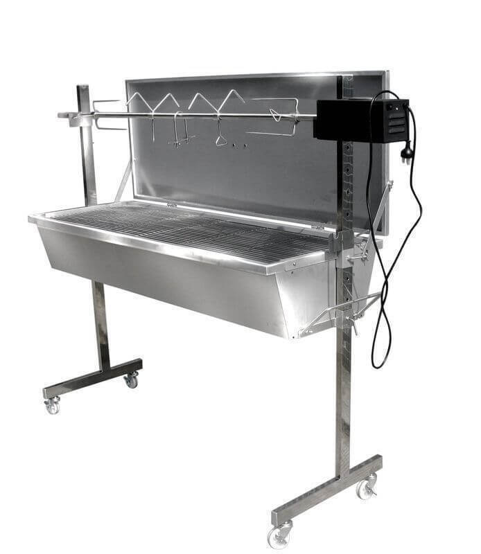 Stainless Steel Warrior Spit Roaster - 60kg Capacity | Flaming Coals ...
