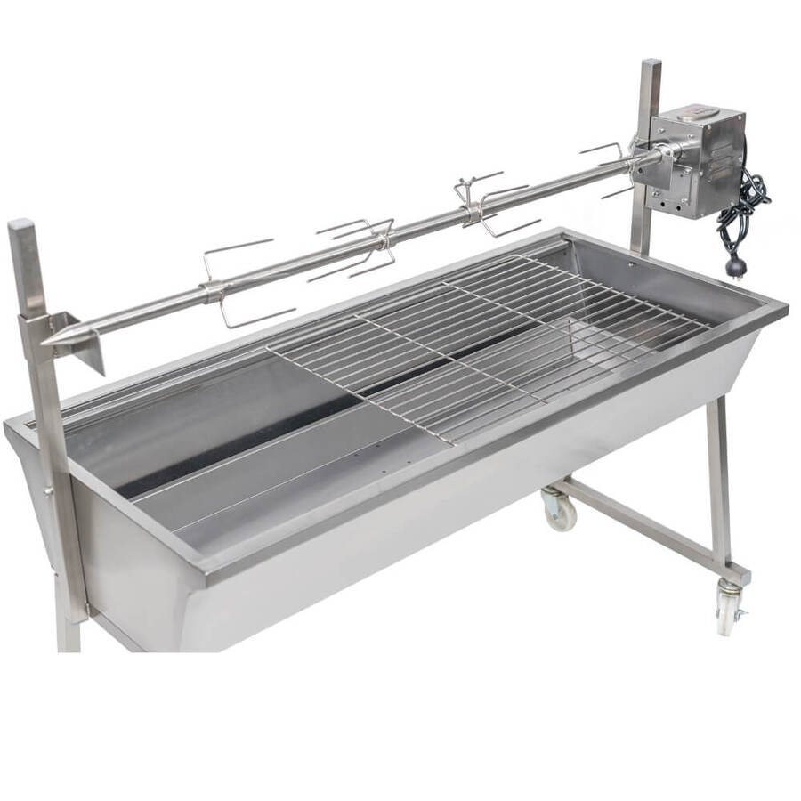 The Master 1200 Stainless Steel Spit Roaster with 30kg Motor | Flaming ...