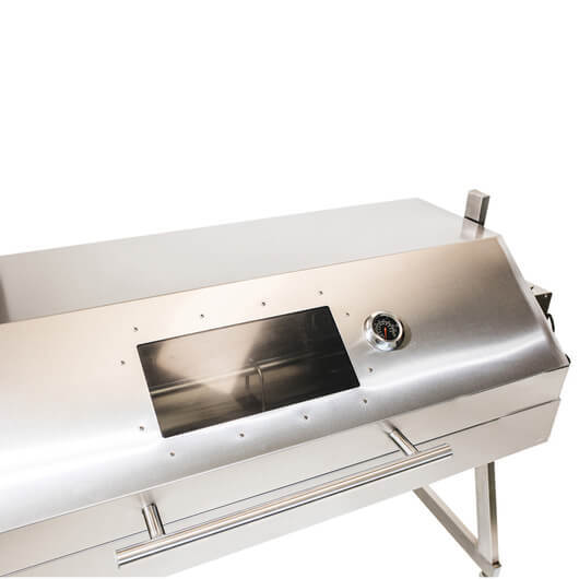1500 Stainless Steel Hooded Spartan Spit Roaster - Spit Roasters Australia