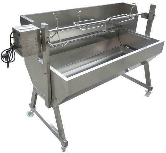 1500 Stainless Steel Spartan Spit Roaster | Flaming Coals - Spit ...