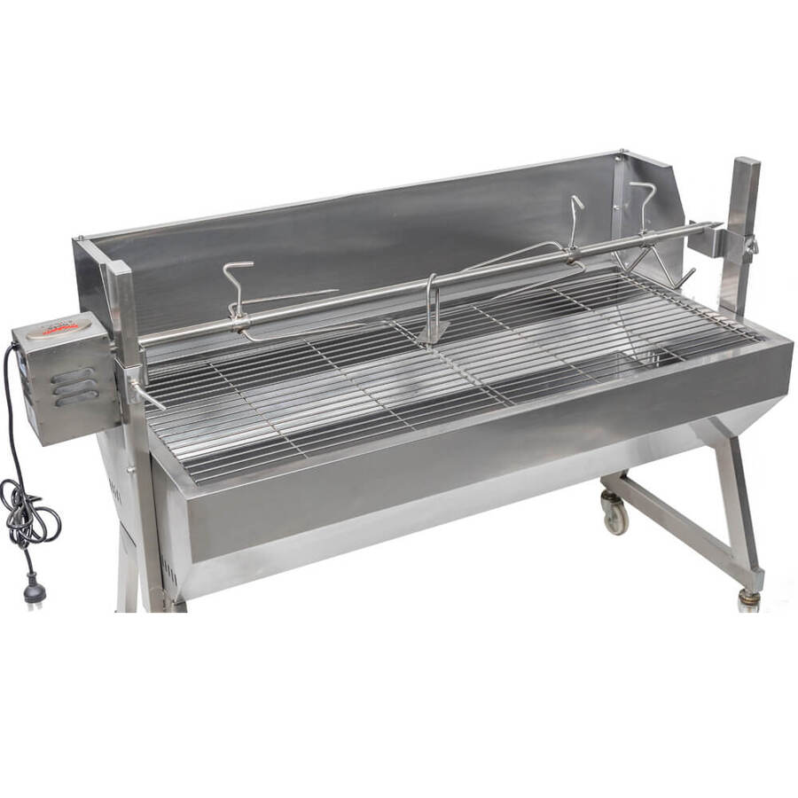1200 Stainless Steel Spartan Spit Roaster | Flaming Coals - Spit ...