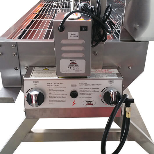DUAL FUEL Charcoal and Gas Spit Roaster 1500mm | Flaming Coals - Spit ...