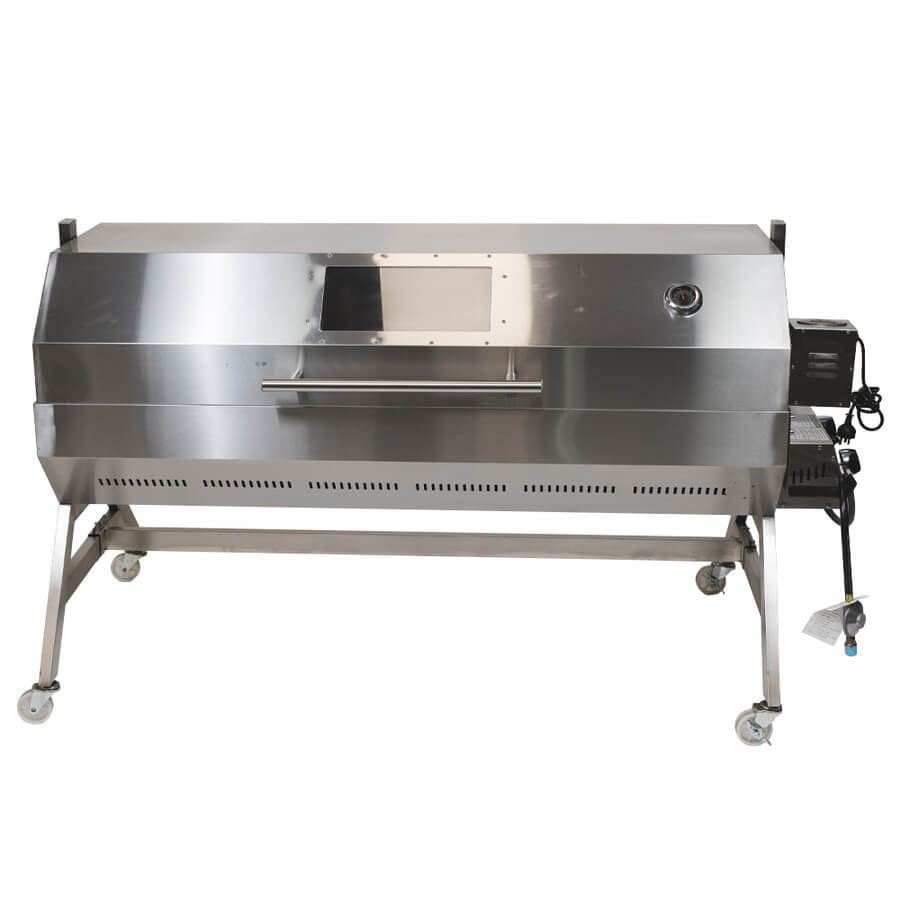DUAL FUEL Charcoal and Gas Spit Roaster 1500mm | Flaming Coals - Spit ...