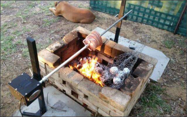 Portable Camping Spit Roaster - Spit Roasters Australia